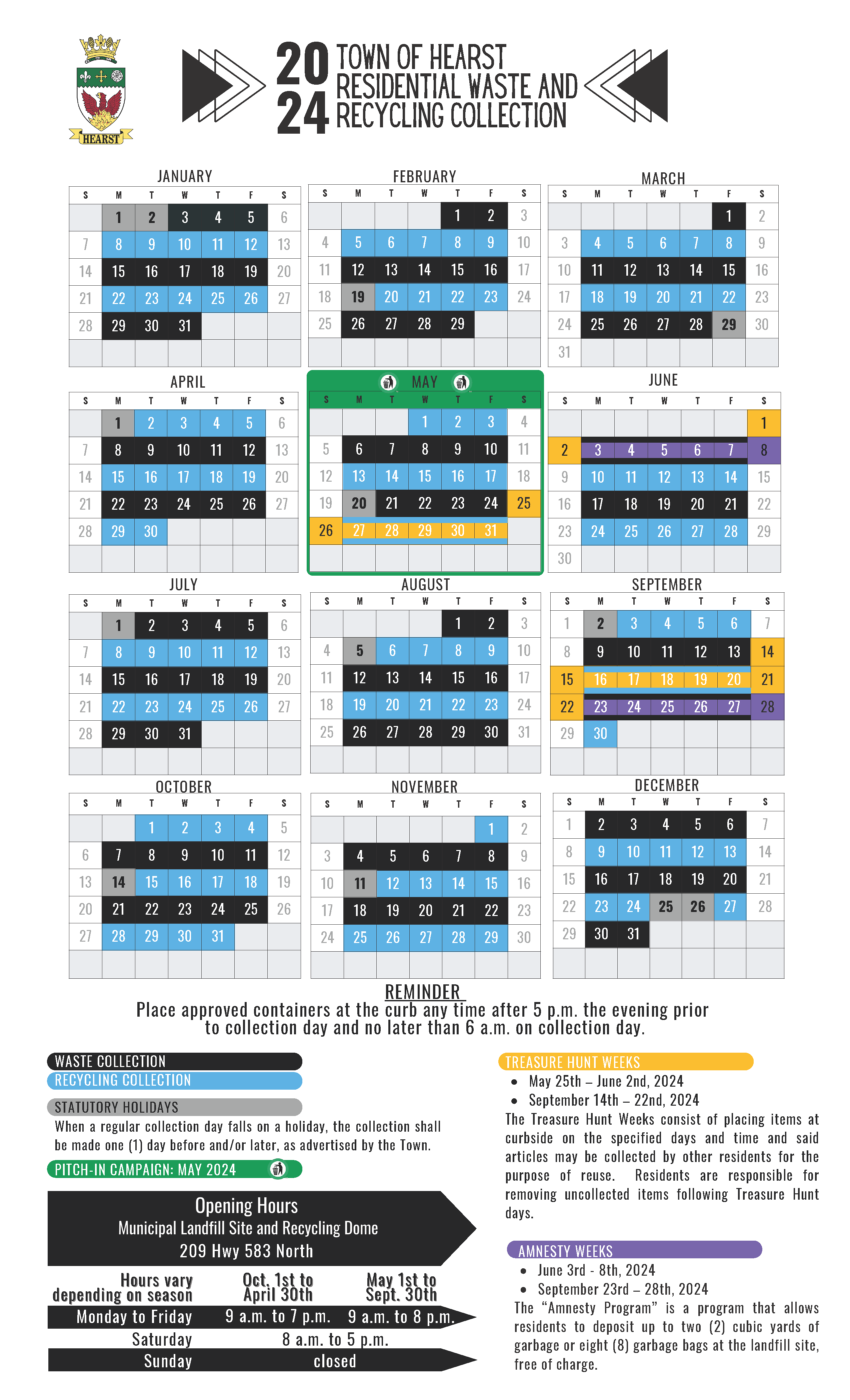 Residential Waste and Recycling Collection – Hearst